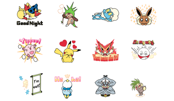 Arrivano gli sticker Pokémon su LINE! - Pokémon Millennium