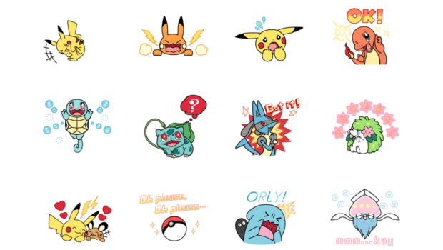Arrivano gli sticker Pokémon su LINE! - Pokémon Millennium