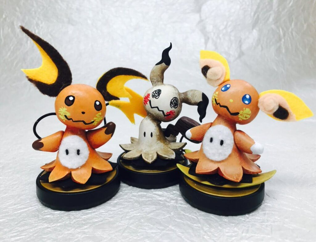 L'artista GandaKris realizza dei particolari amiibo mimikyuzzati ...