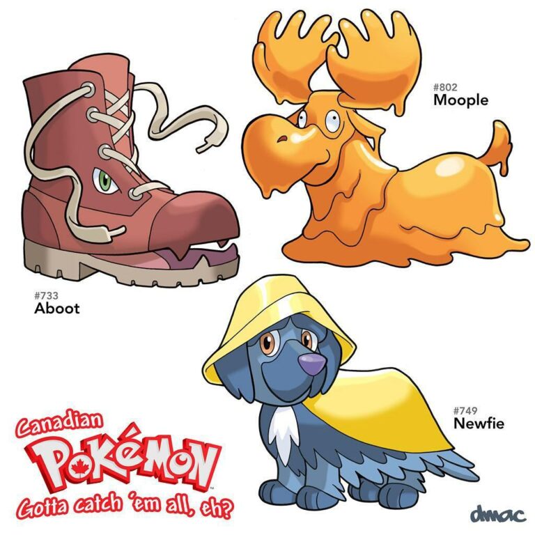 Un artista ha disegnato undici bellissimi Fakemon a tema Canada ...