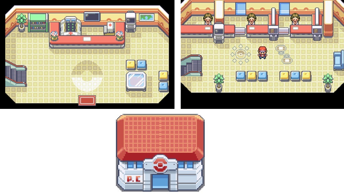 L'evoluzione del Centro Pokémon nel corso dei giochi - Pokémon Millennium