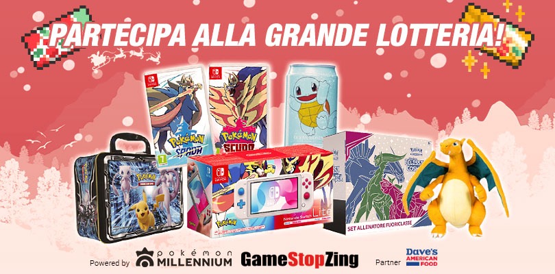 Grandi premi in palio nella lotteria natalizia di Pokémon Millennium ...