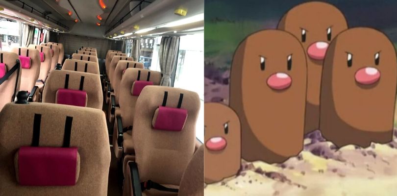 I sedili di un bus giapponese hanno la forma di Diglett - Pokémon ...