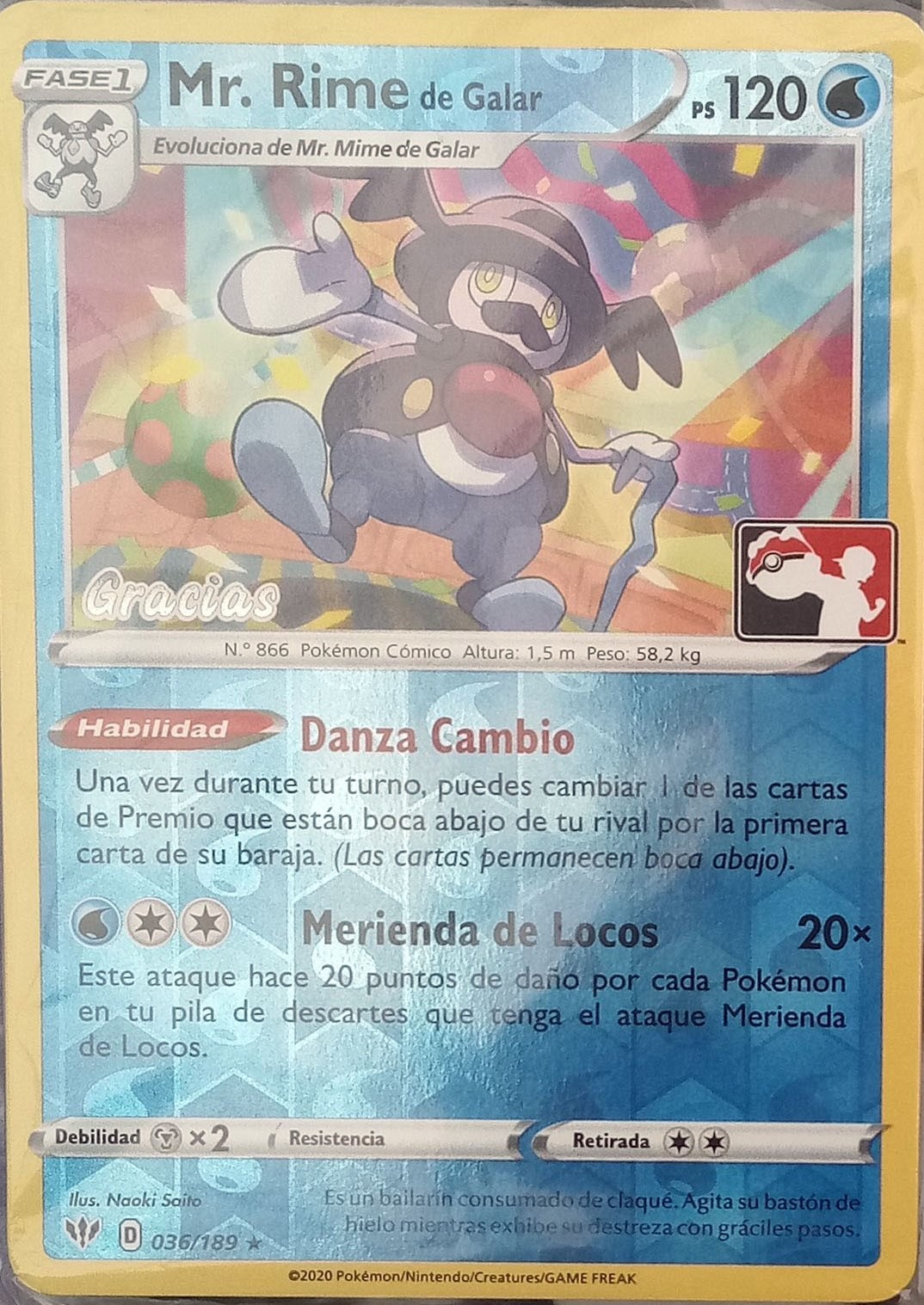 Mr. Rime protagonista di una nuova carta promozionale - Pokémon Millennium