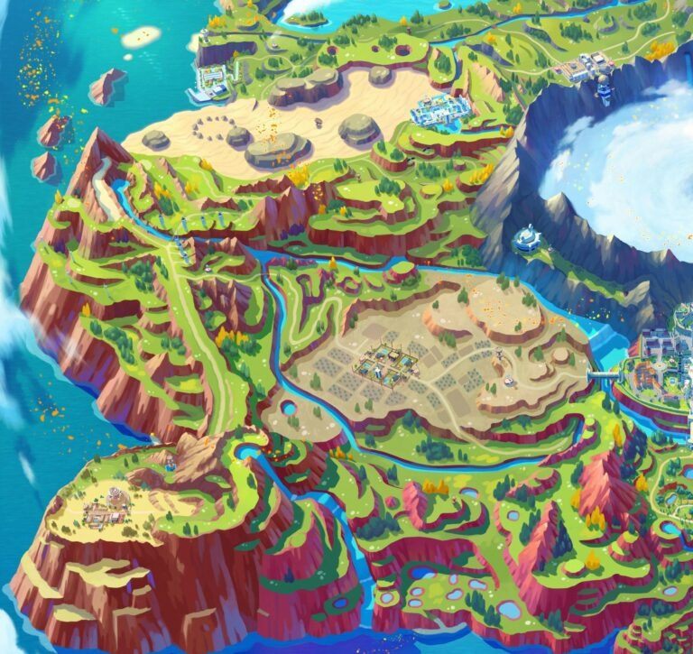 Analisi della mappa di Paldea: cosa si nasconde in Pokémon Scarlatto e ...