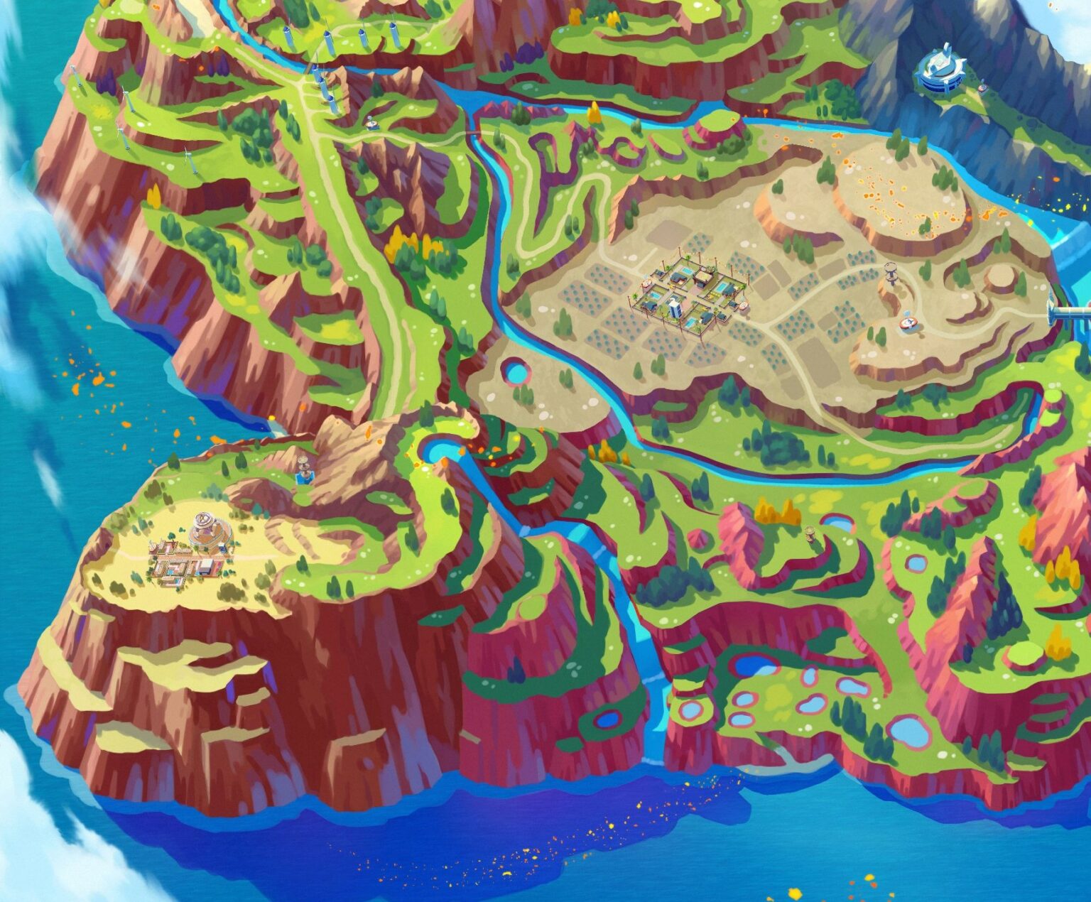 Analisi della mappa di Paldea: cosa si nasconde in Pokémon Scarlatto e ...