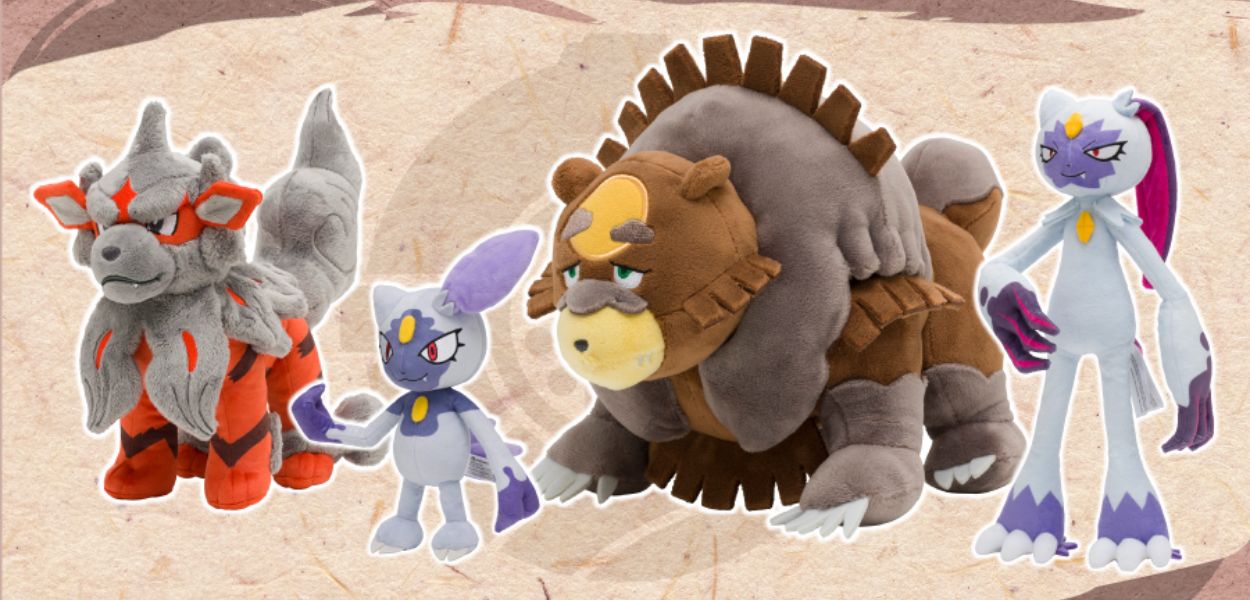 I peluche di alcuni Pokémon di Hisui sono in arrivo nei Pokémon Center - Pokémon Millennium