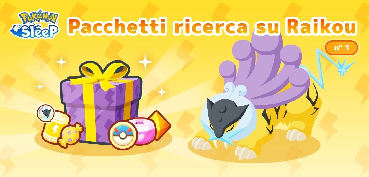 In arrivo i pacchi dedicati a Raikou su Pokémon Sleep - Pokémon Millennium