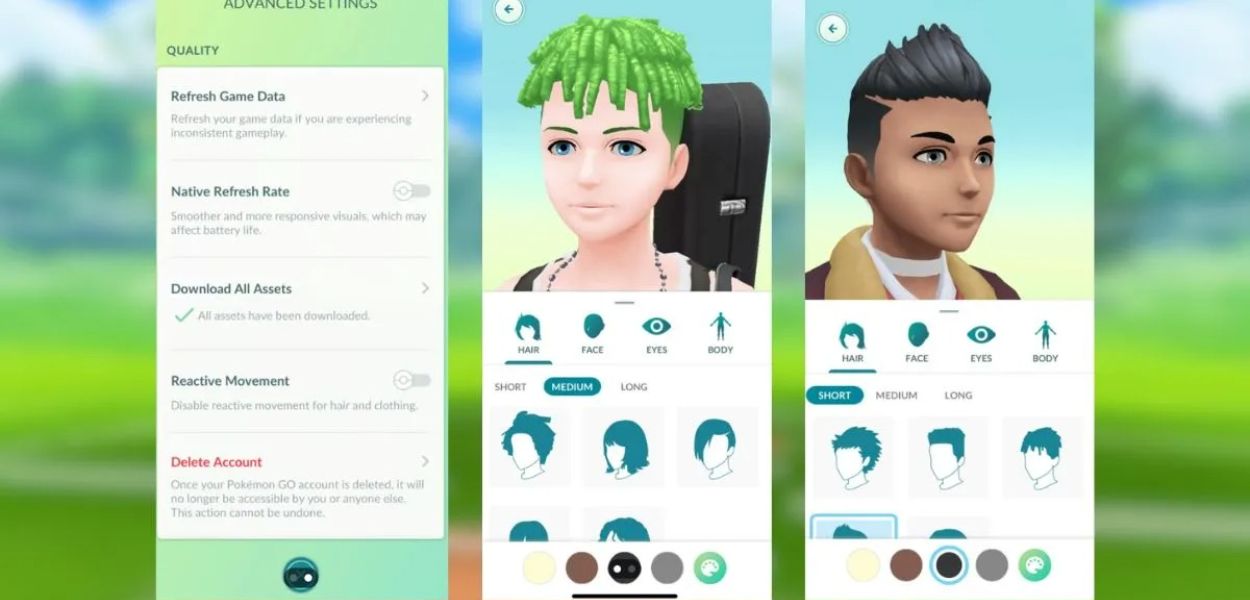 Pokémon GO sta testando la personalizzazione del corpo dell'avatar ...