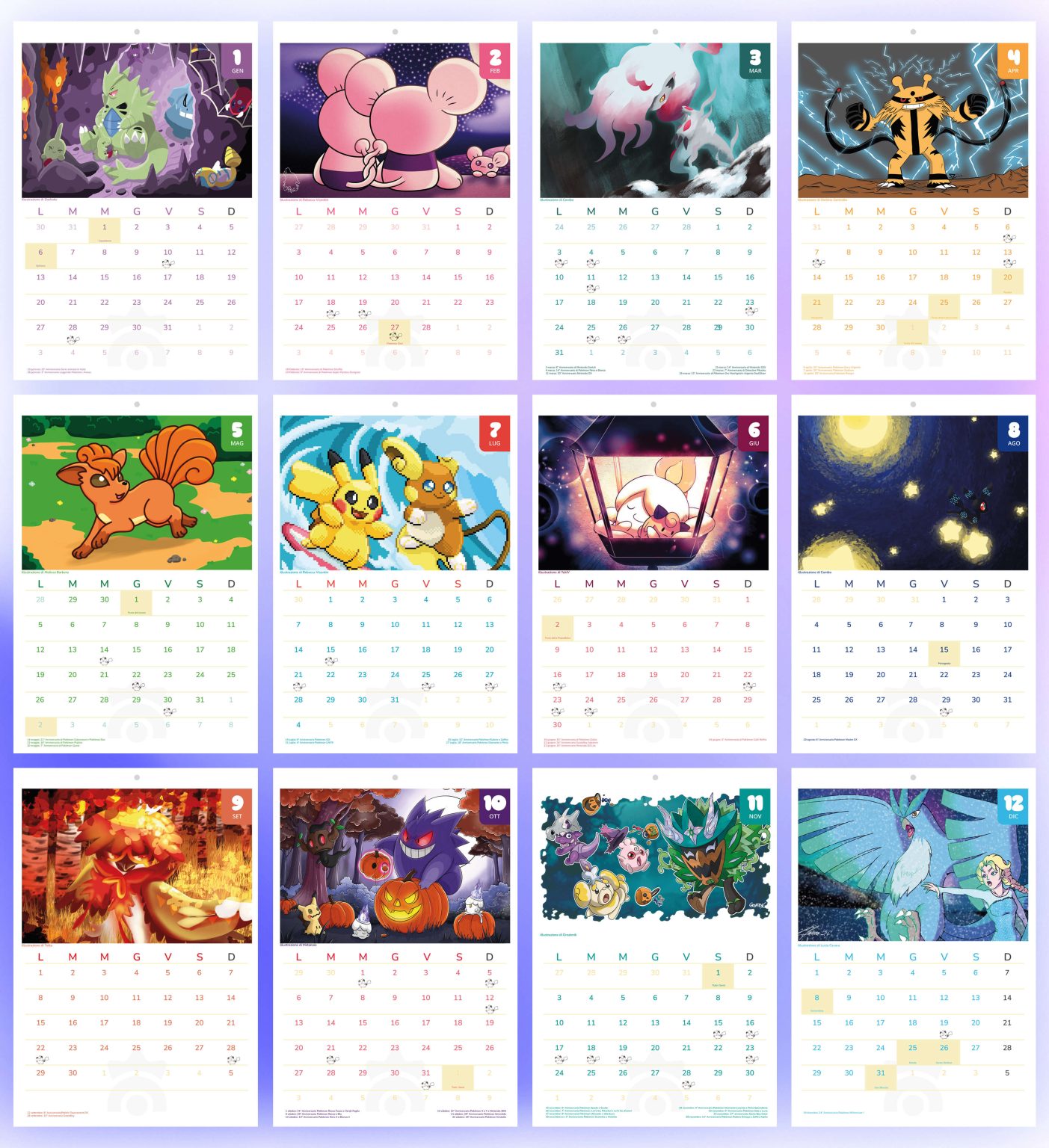 Il Calendario 2025 di Pokémon Millennium è arrivato! - Pokémon Millennium